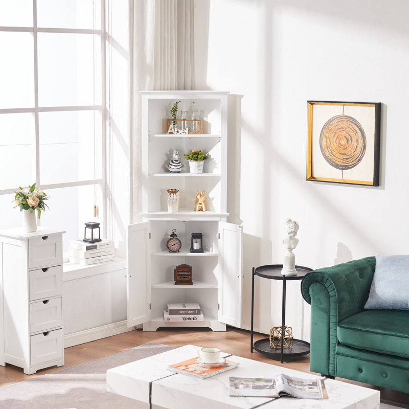 White corner storage cabinet store